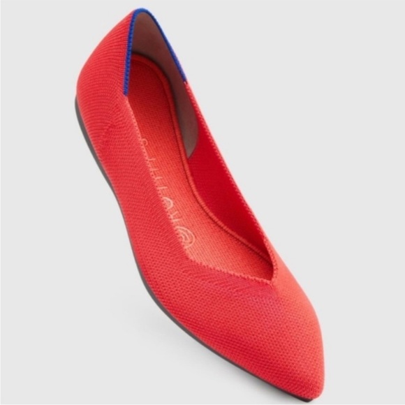 Rothy's | Shoes | Rothys Flame Red Coral Point Right Shoe Only | Poshmark